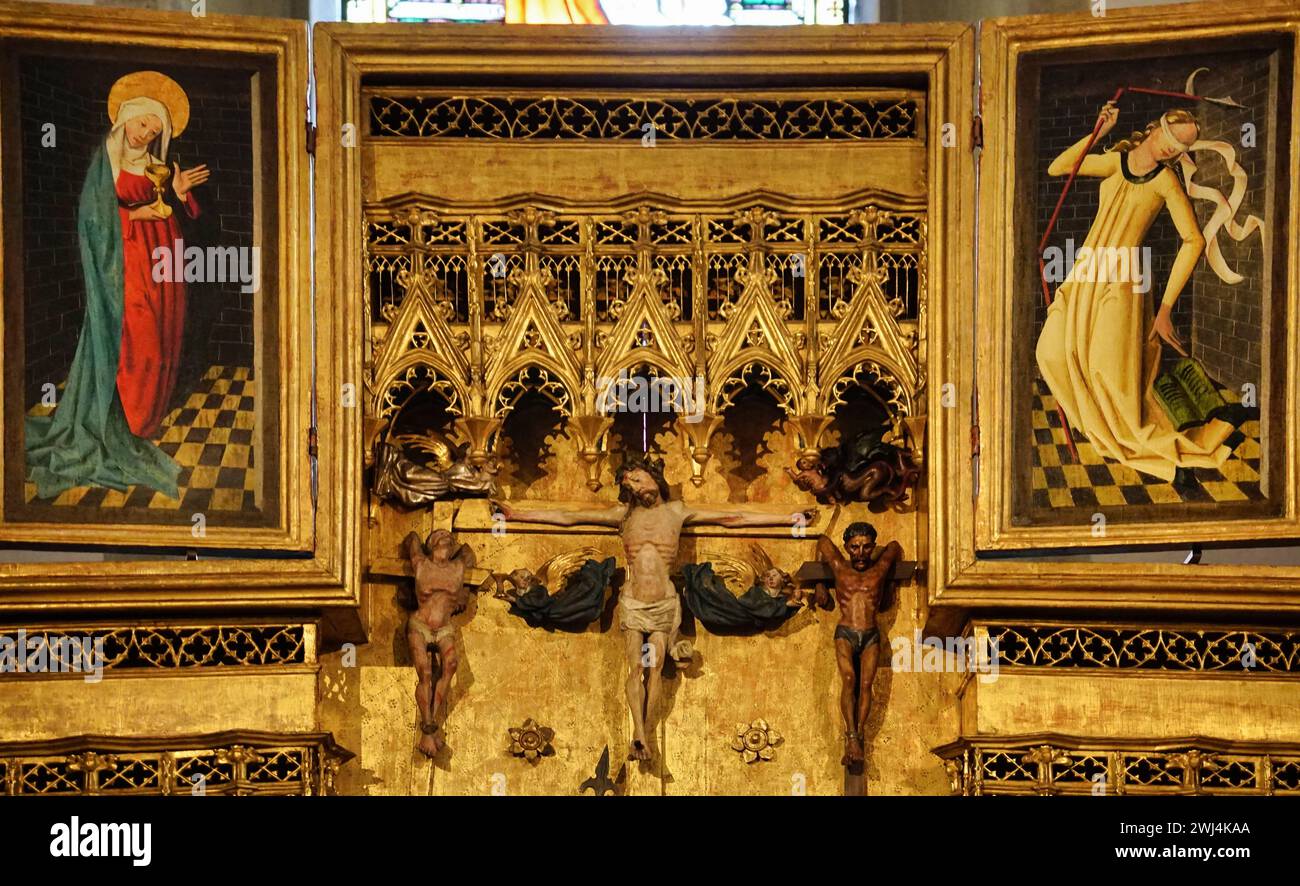 Synagoga and Ecclesia in the Evangelical Church of St. Catherine in SchwÃ¤bisch Hall, 15th ...