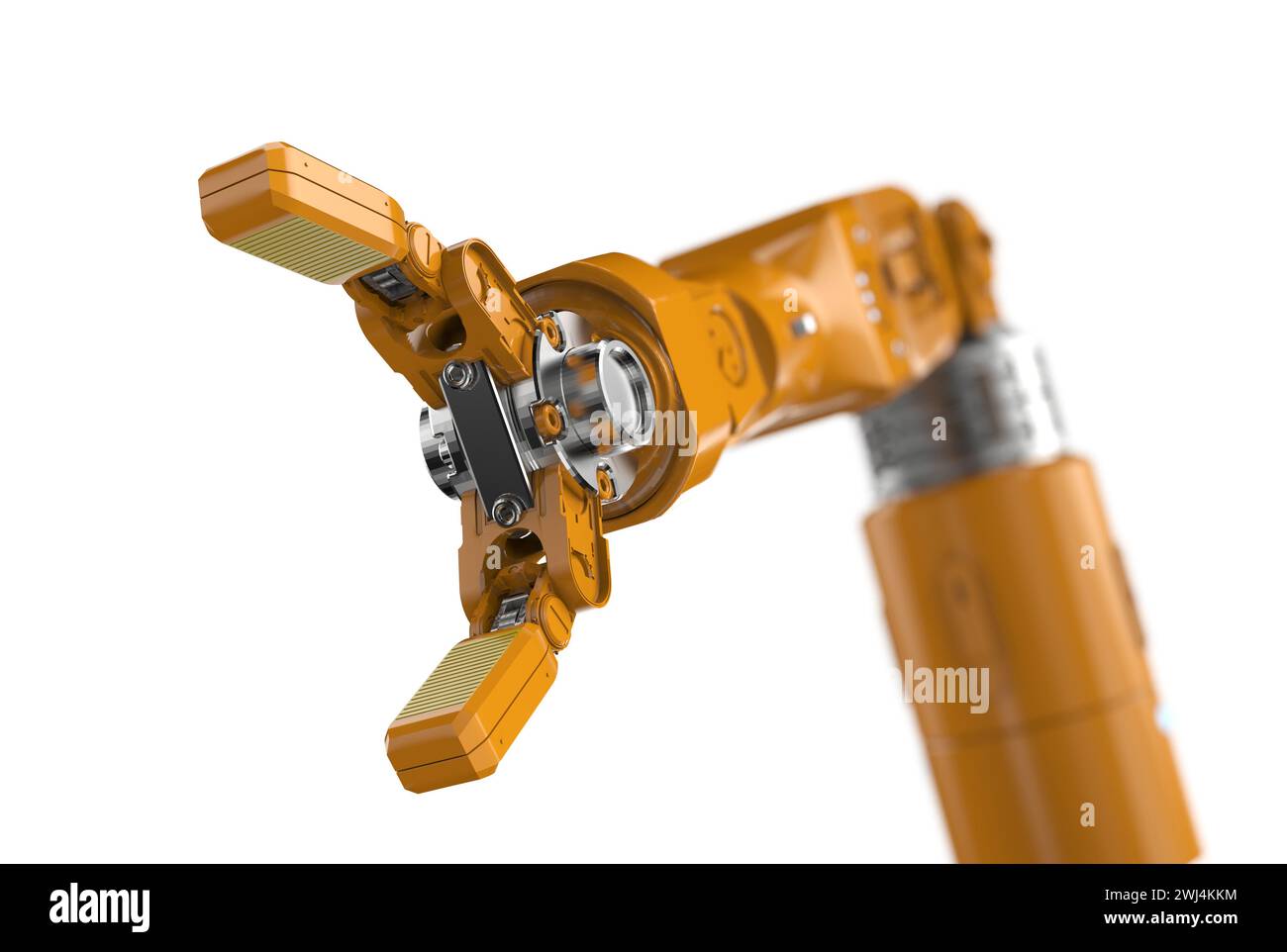 3d rendering ai robotic arm isolated on white background Stock Photo ...