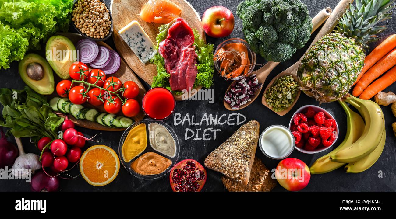 Variety food products representing hi-res stock photography and images ...