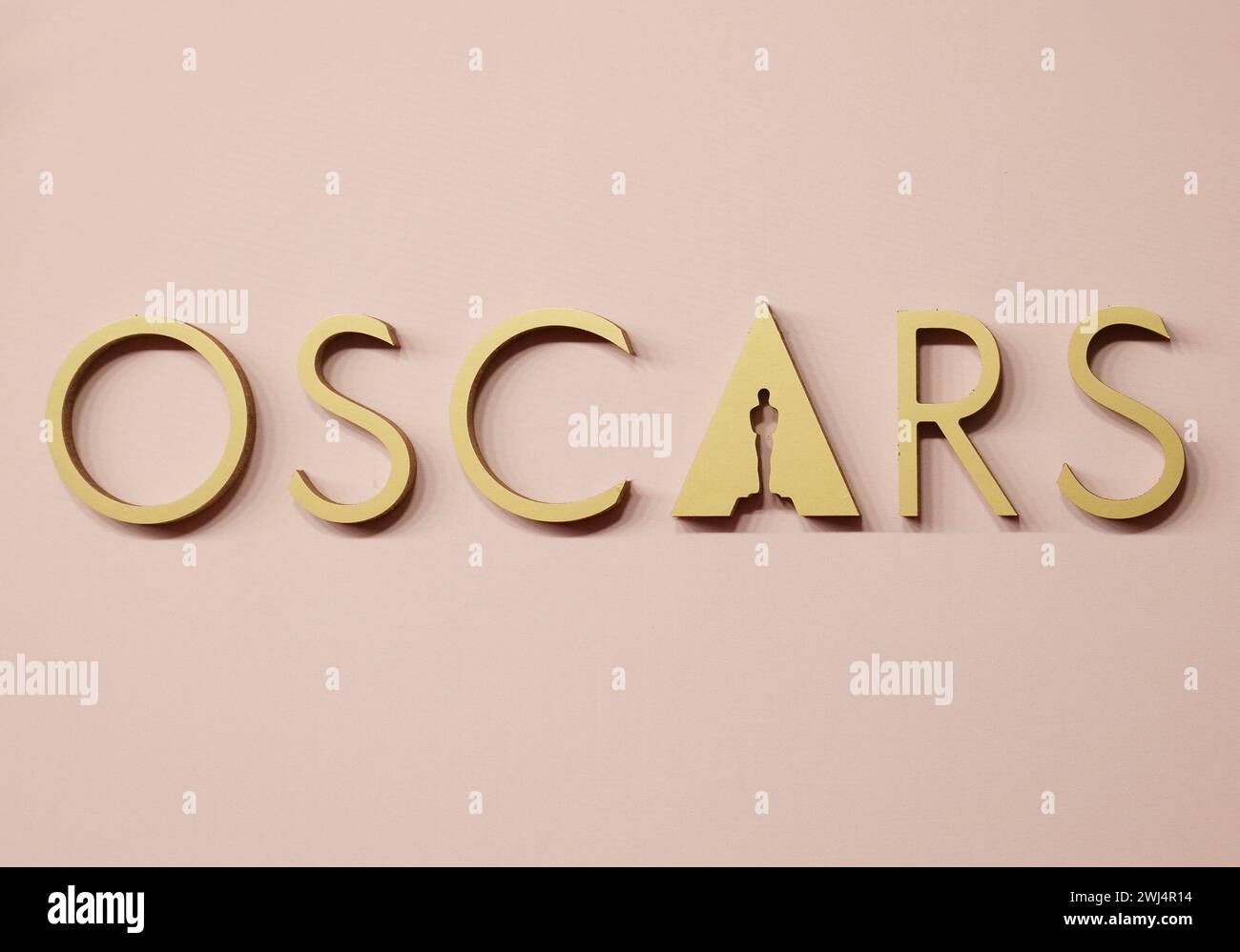 Los Angeles, USA. 12th Feb, 2024. Oscars Signage at the 96th Oscars ...