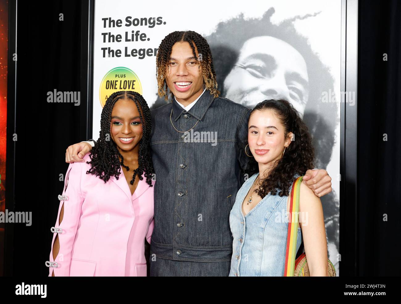 New York, United States. 12th Feb, 2024. Sara Marley, Zane Marley and ...
