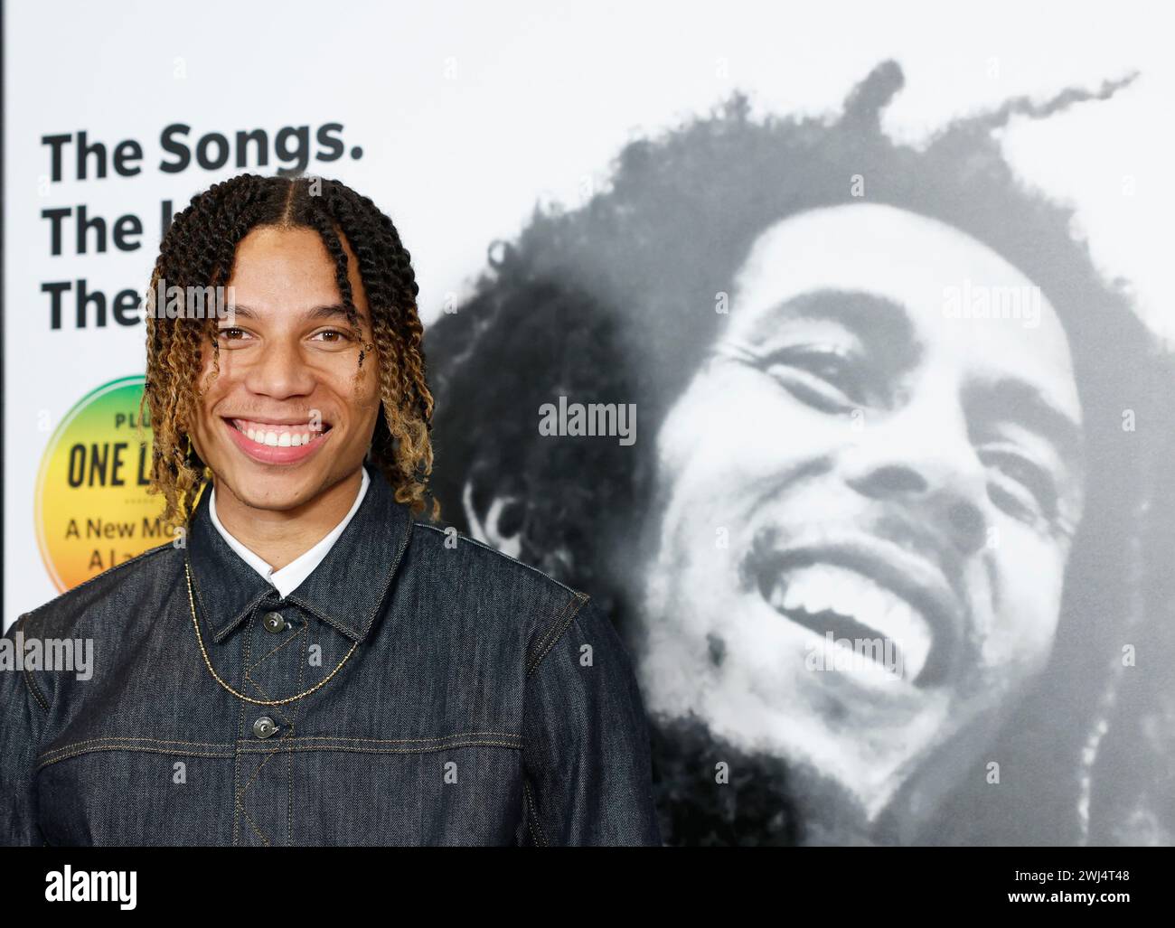 New York, United States. 12th Feb, 2024. Zane Marley arrives on the red ...