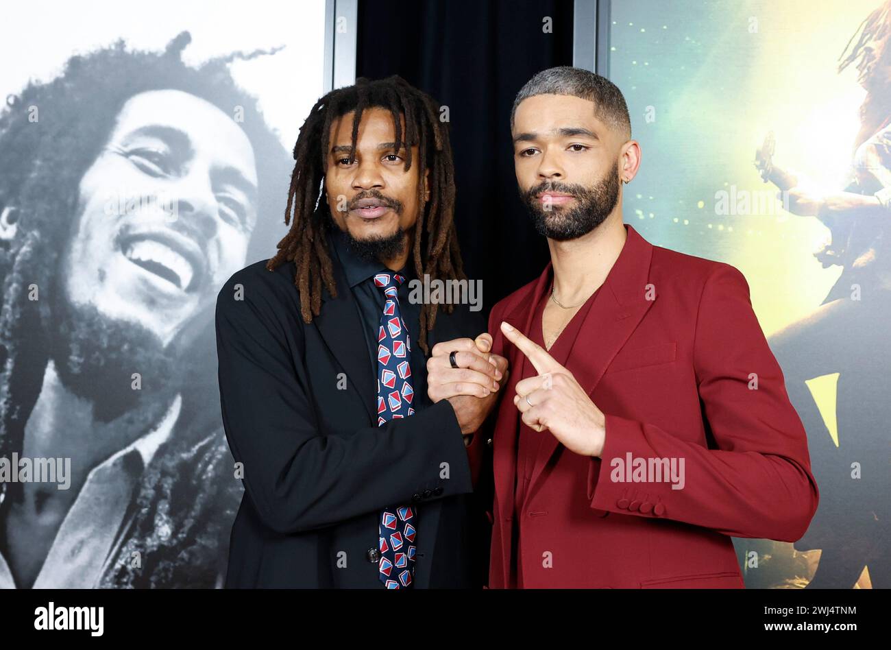 New York, United States. 12th Feb, 2024. Sheldon Shepherd and Kingsley ...