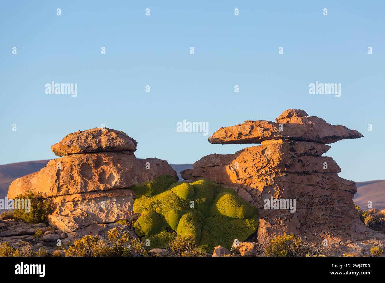 High mountain landscape in the Andes of Bolivia, South America Stock ...