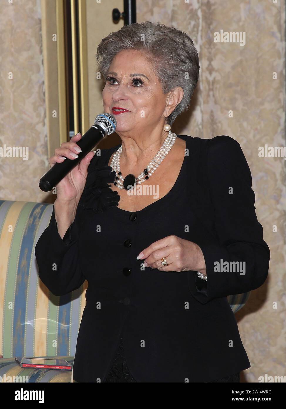 Pop singer Dagmar Frederic during a performance on 01/06/2024 in ...