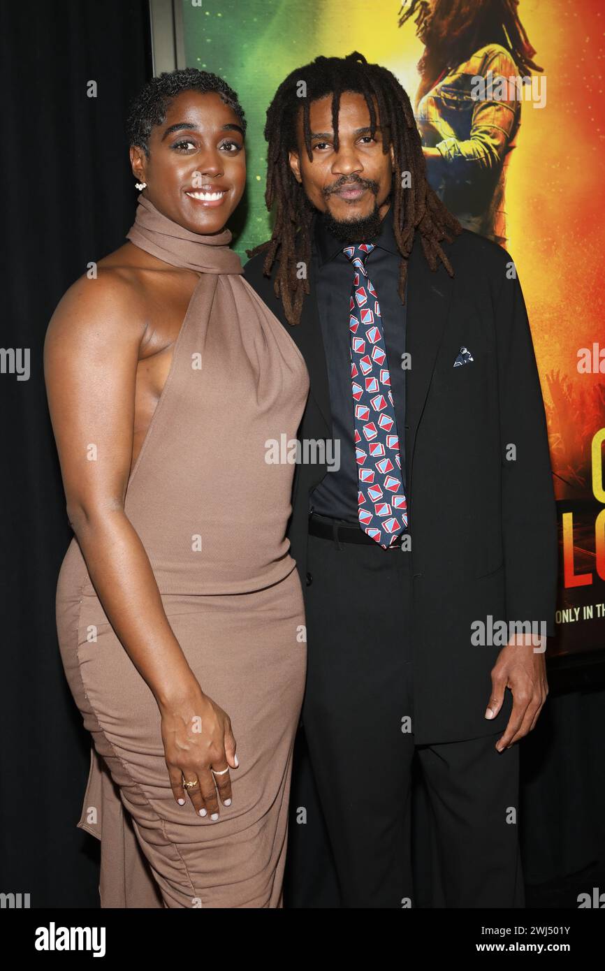 New York, United States. 12th Feb, 2024. Lashana Lynch and Sheldon ...
