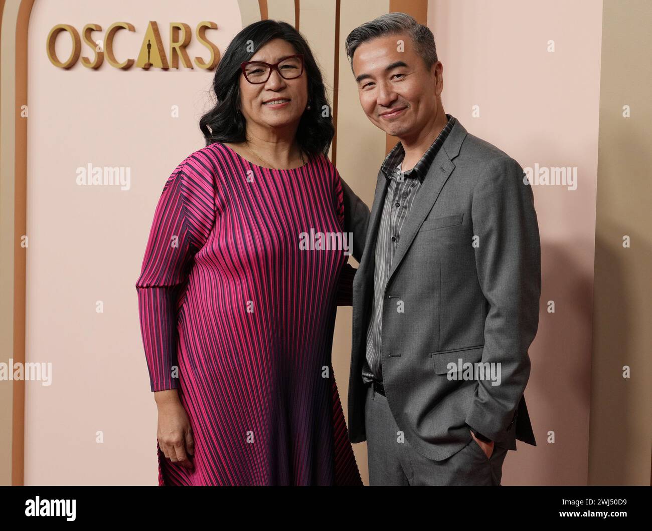 Los Angeles, USA. 12th Feb, 2024. (L-R) Jean Tsien and S. Leo Chiang at ...
