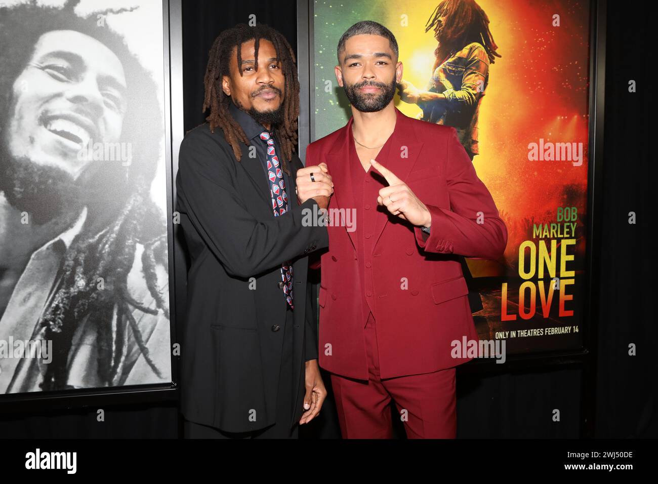 New York, United States. 12th Feb, 2024. Sheldon Shepherd and Kingsley ...