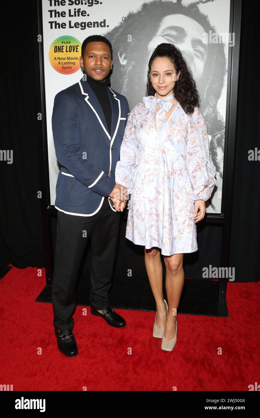 New York, United States. 12th Feb, 2024. Lovell Adams Gray and Kiana ...