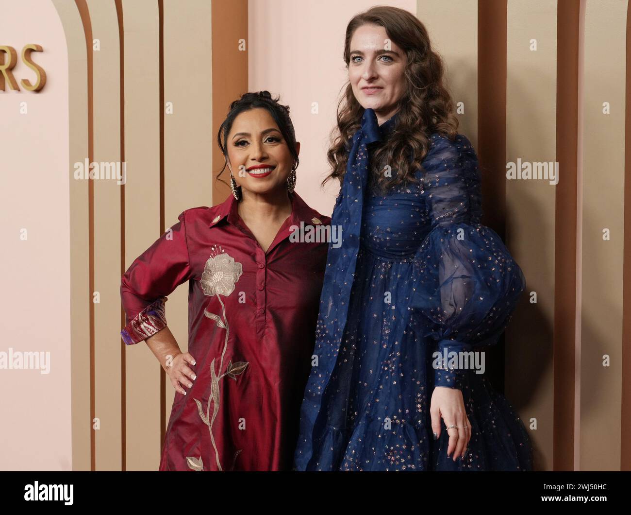 Los Angeles, USA. 12th Feb, 2024. (L-R) Nazrin Choudhury and Sara ...