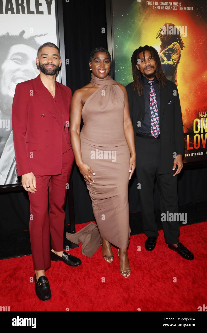 New York, United States. 12th Feb, 2024. Kingsley Ben-Adir, Lashana ...