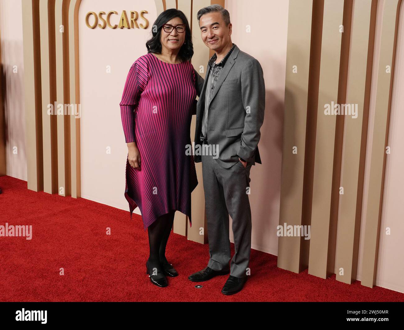 Los Angeles, USA. 12th Feb, 2024. (L-R) Jean Tsien and S. Leo Chiang at ...
