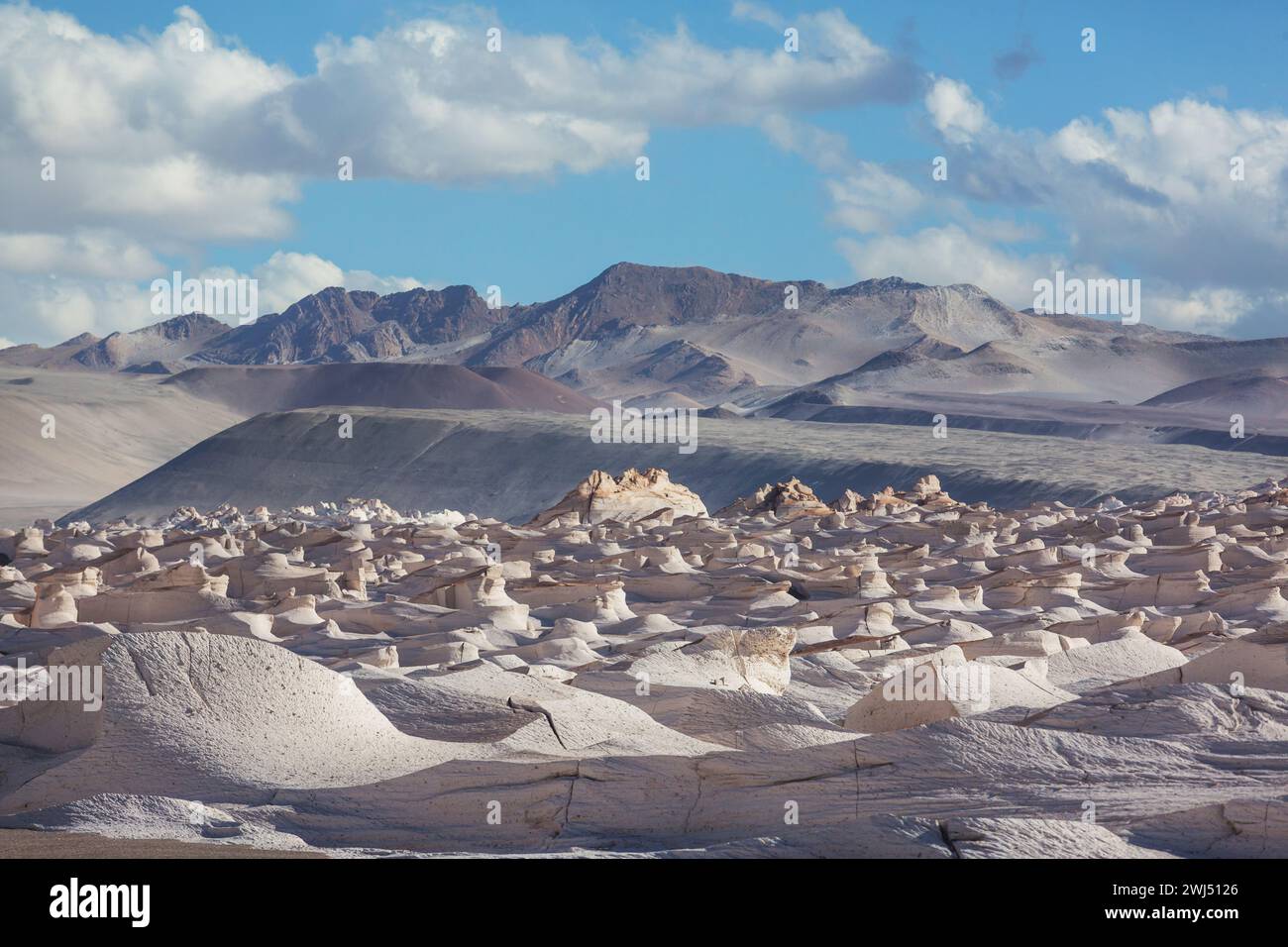 The Campo de Piedra Pomez at over 3,500m in the Andes. A bizarre pumice ...