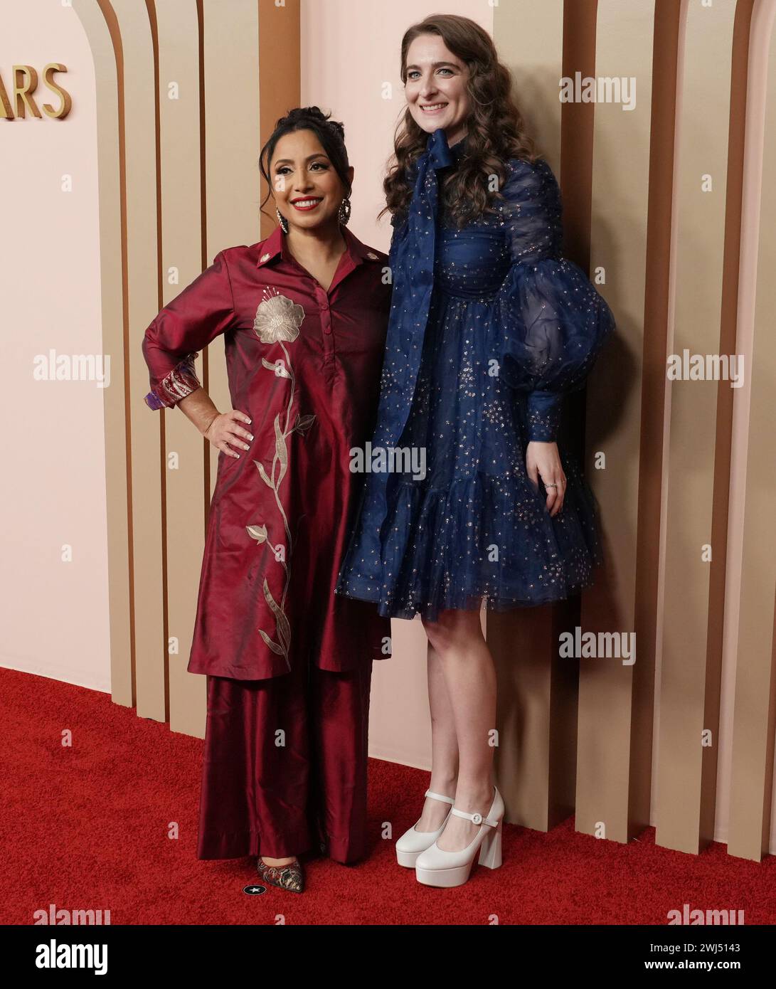 Los Angeles, USA. 12th Feb, 2024. (L-R) Nazrin Choudhury and Sara ...