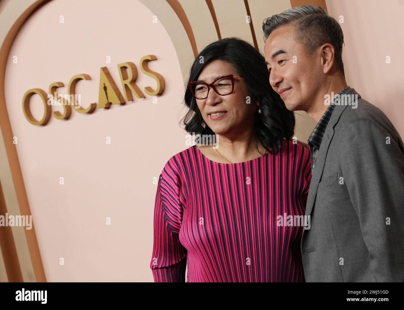 Los Angeles, USA. 12th Feb, 2024. (L-R) Jean Tsien and S. Leo Chiang at ...