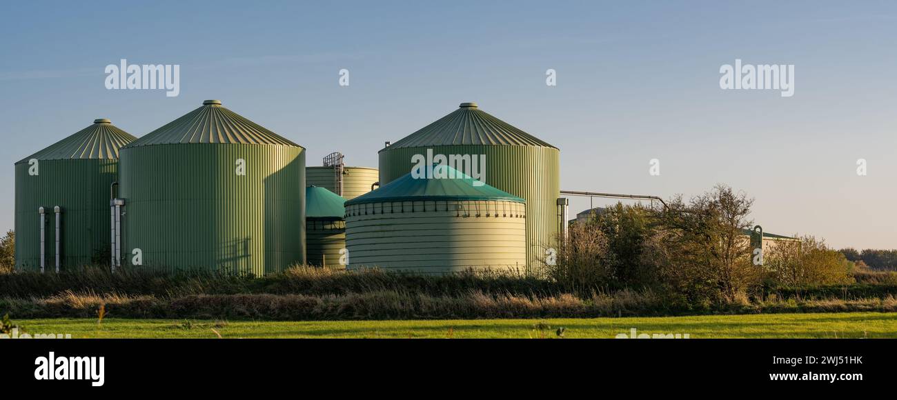 Biogas plant for power generation and energy generation Stock Photo - Alamy