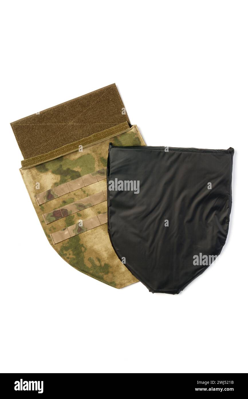 Camouflage bulletproof vest isolated on white background Stock Photo ...