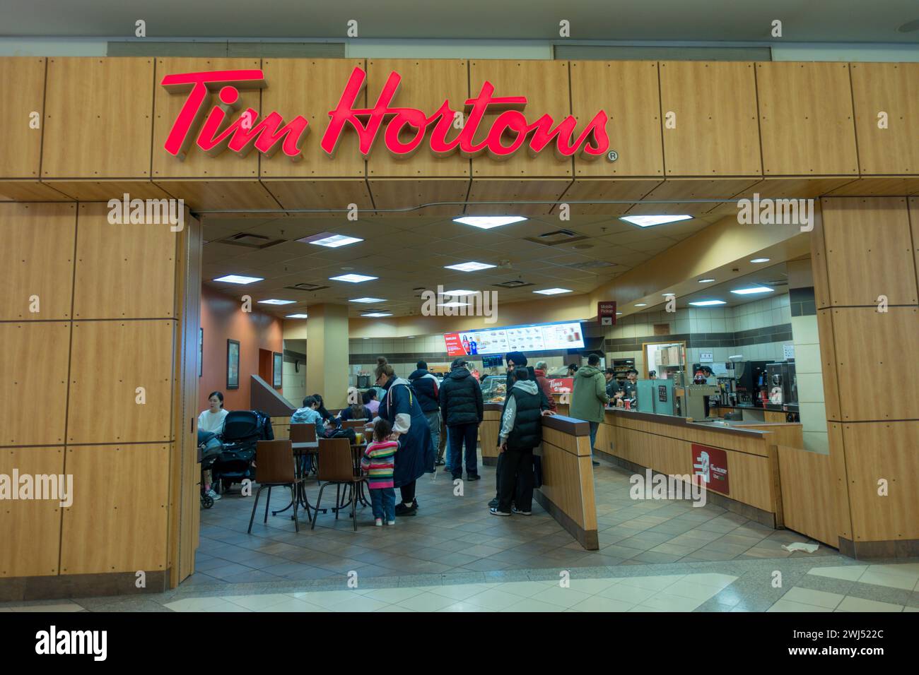 Tim Hortons in Metrotown Mall Burnaby, British Columbia Canada Stock ...