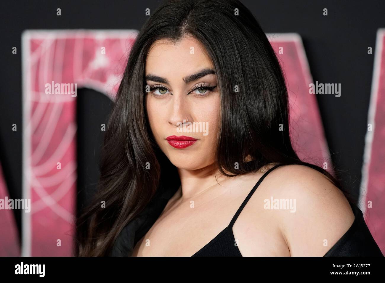 Lauren Jauregui arrives at the premiere of "Madame Web," Monday, Feb ...