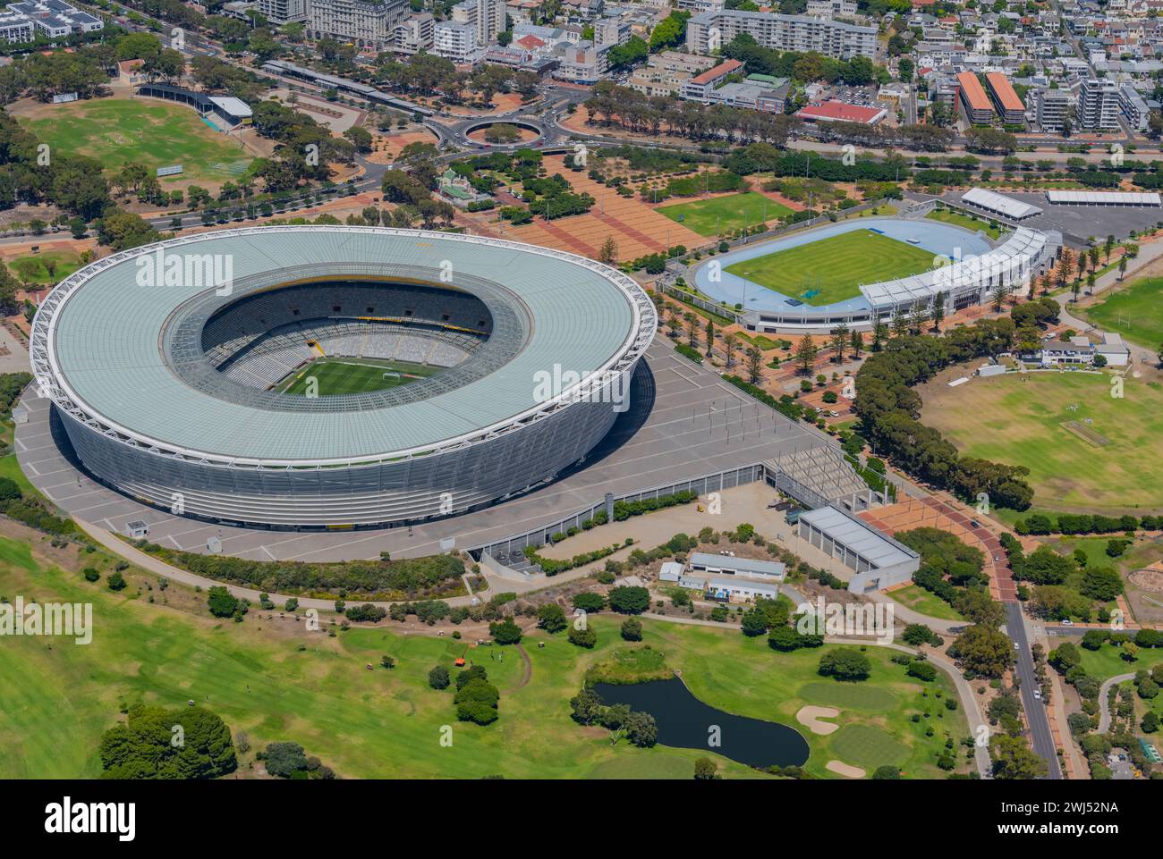 Football south africa aerial hi-res stock photography and images - Alamy