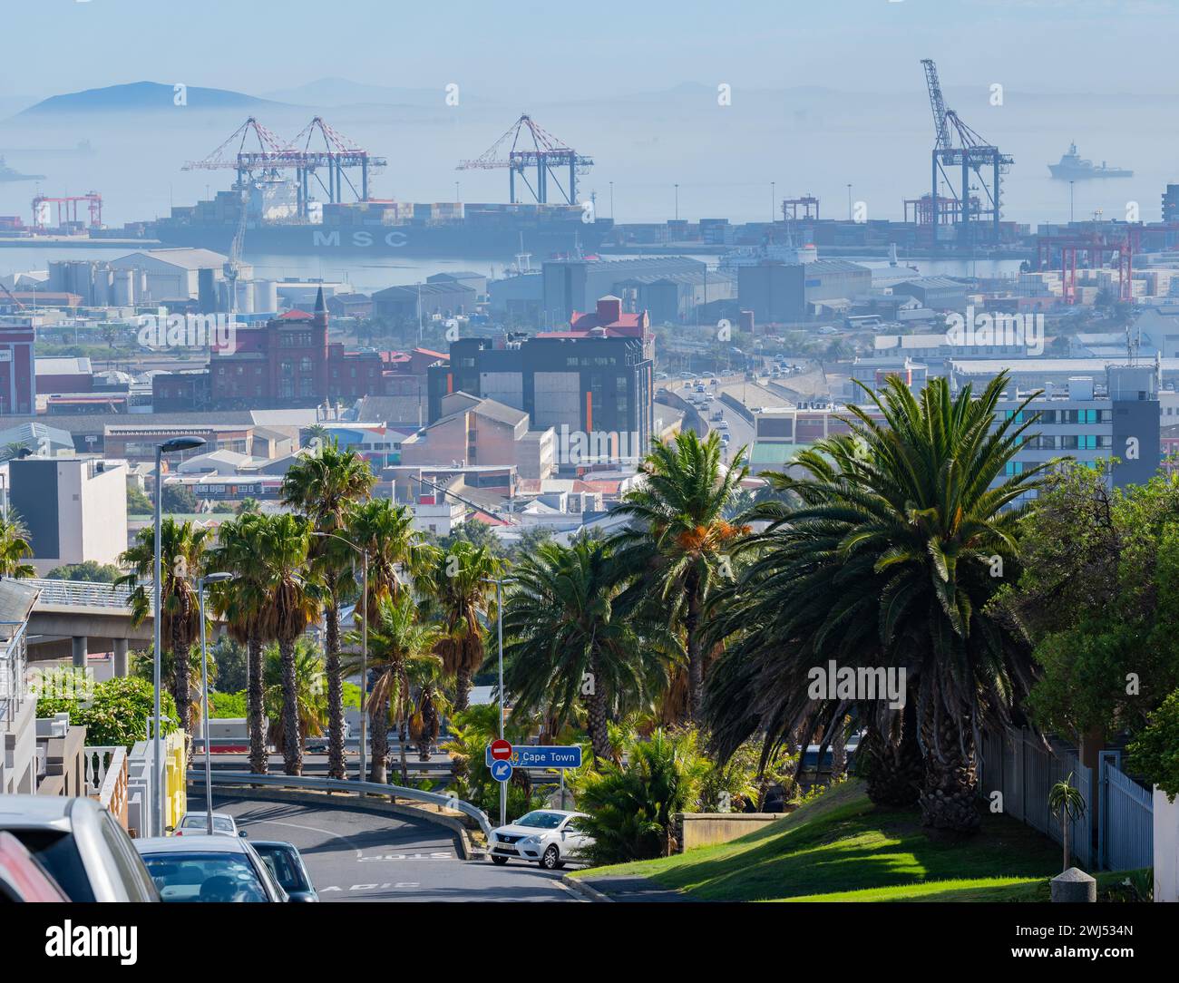 Port of Cape Town, industrial port and container wharf in Cape Town ...