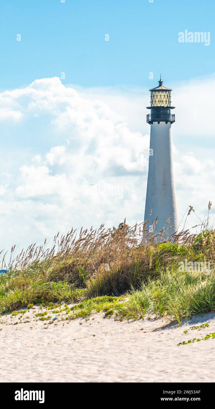 Cape Florida Lighthouse in Key Biscayne, Miami, USA Stock Photo - Alamy