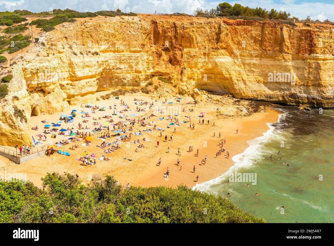 Praia de Benagil, most famous beautiful Benagil beach in Algarve ...