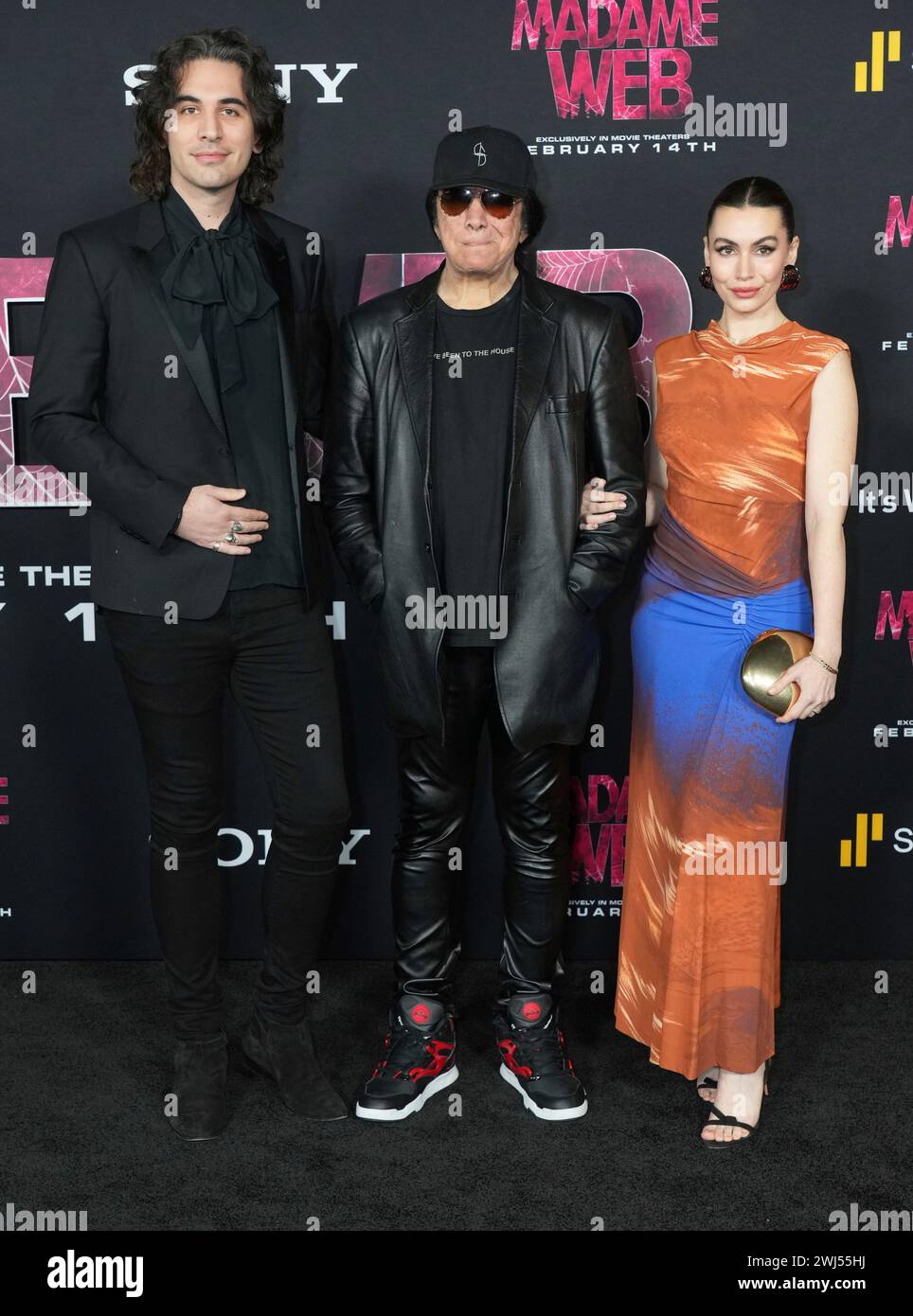 Nick Simmons, Gene Simmons and Sophie Tweed-Simmons arrive at the ...