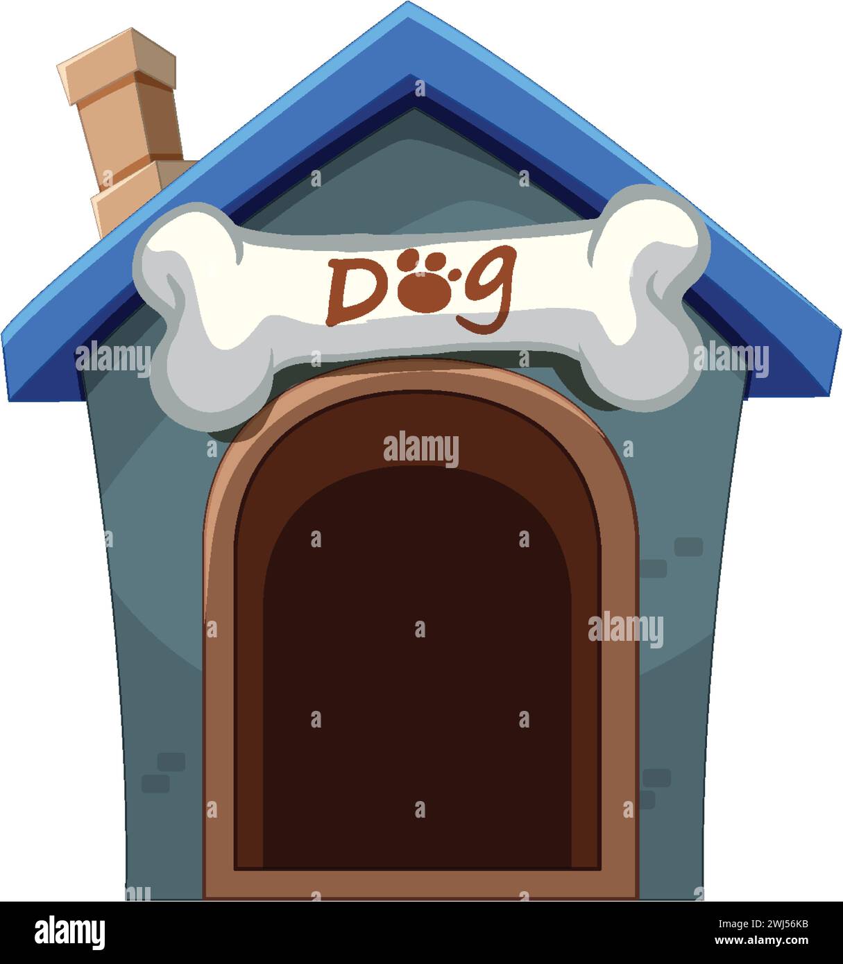 Vector illustration of a cute doghouse Stock Vector Image & Art - Alamy