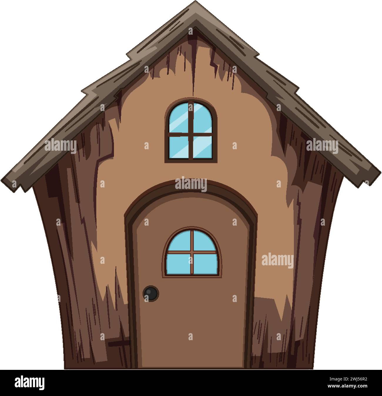 A charming, simple vector illustration of a house Stock Vector Image ...
