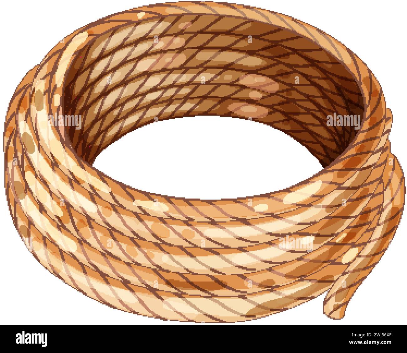 Rope binding Stock Vector Images - Alamy