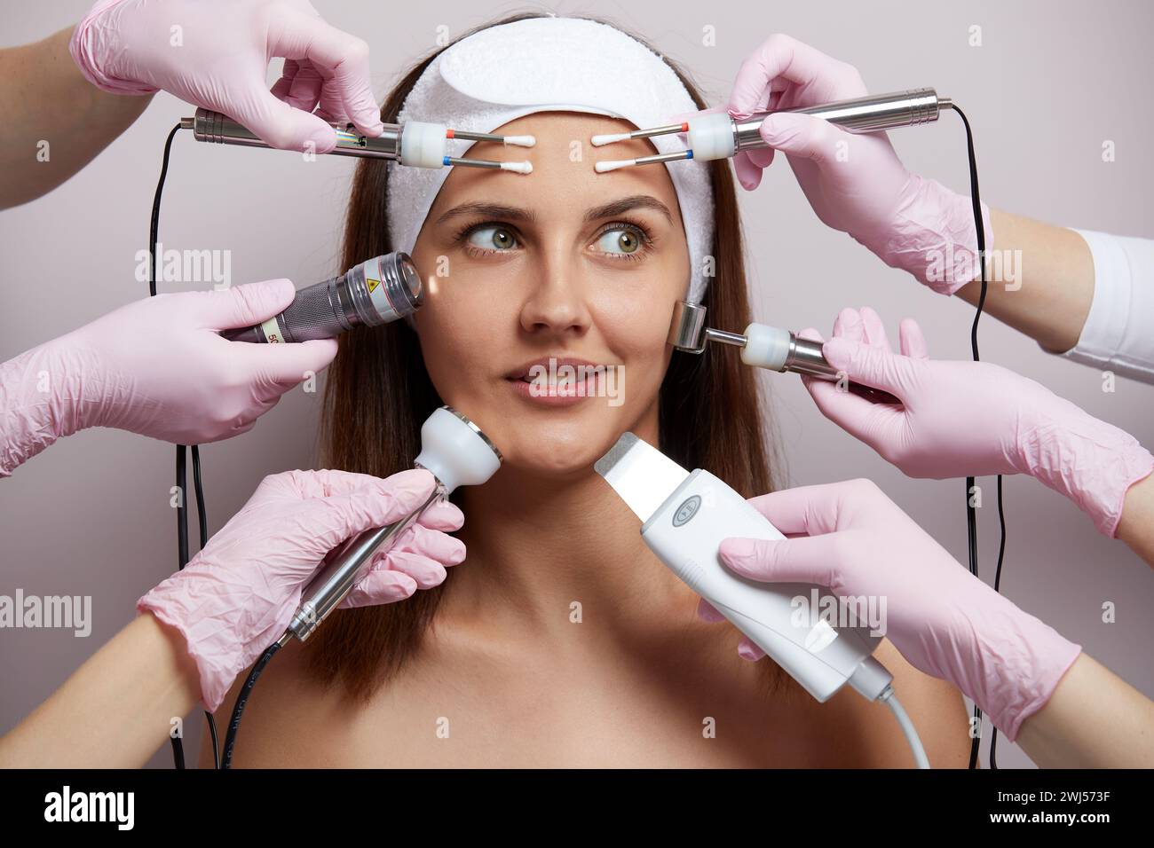 Face cosmetic surgery conceptual hi-res stock photography and images ...