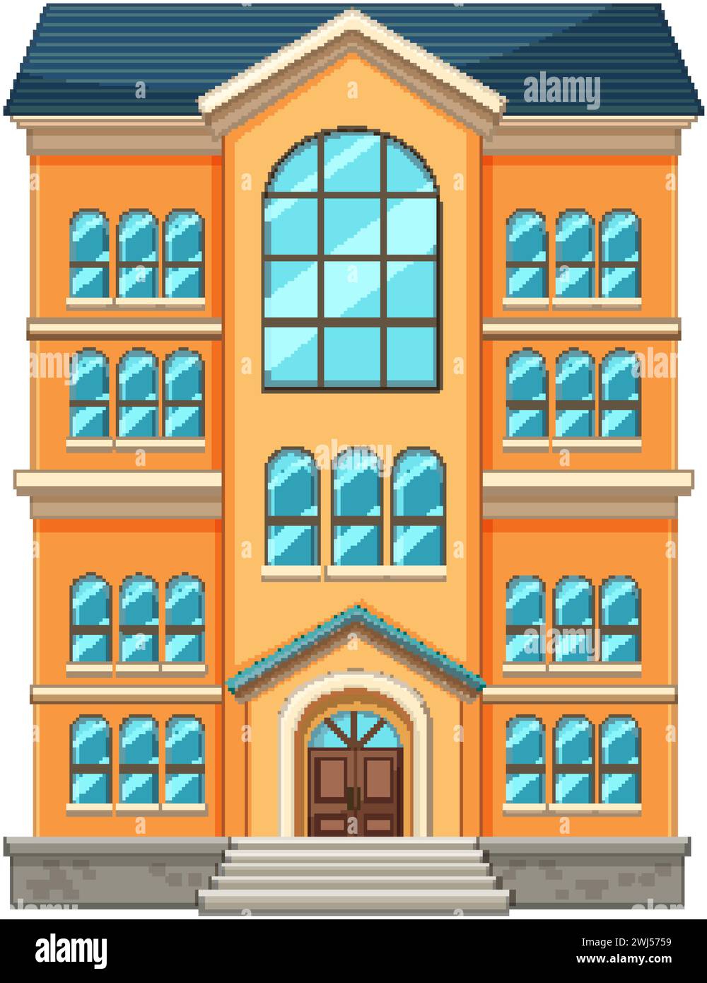 Modern multi story office Stock Vector Images - Alamy