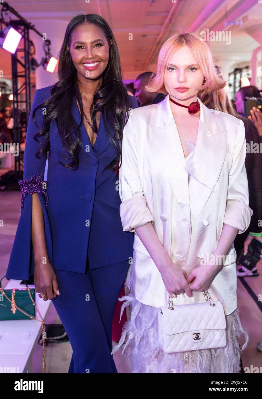 New York, USA. 12th Feb, 2024. Ubah Hassan and Elena Matei attend ...