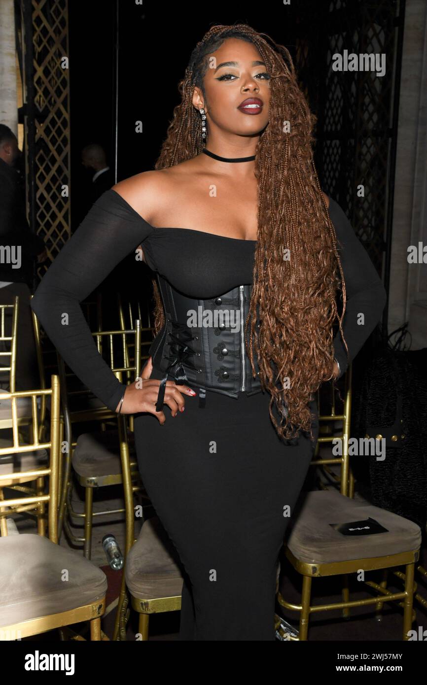 New York, USA. 12th Feb, 2024. Cacie Smith attending the LaQuan Smith ...