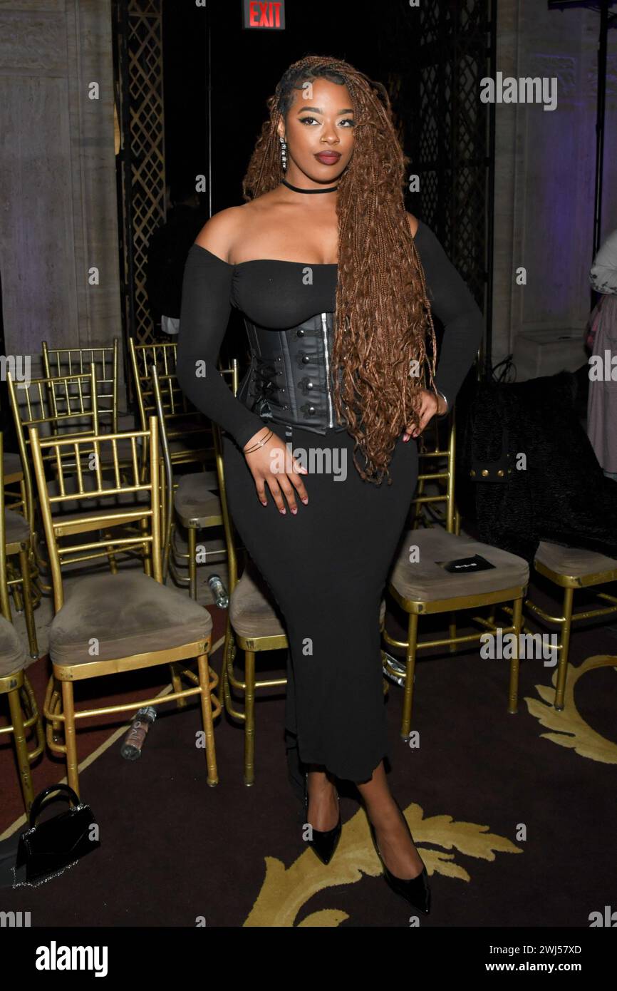 New York, USA. 12th Feb, 2024. Cacie Smith attending the LaQuan Smith ...