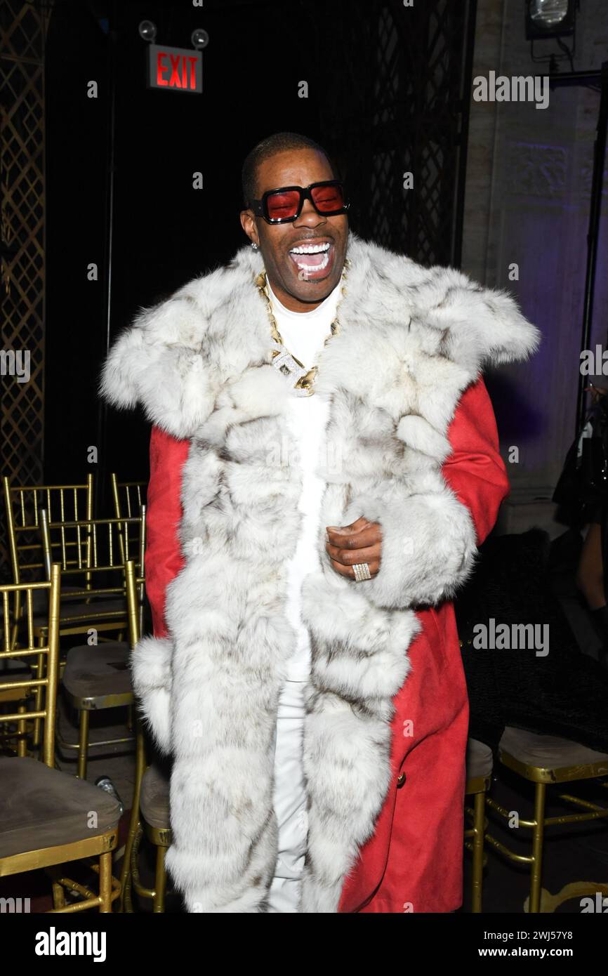 New York, USA. 12th Feb, 2024. Busta Rhymes attending the LaQuan Smith ...