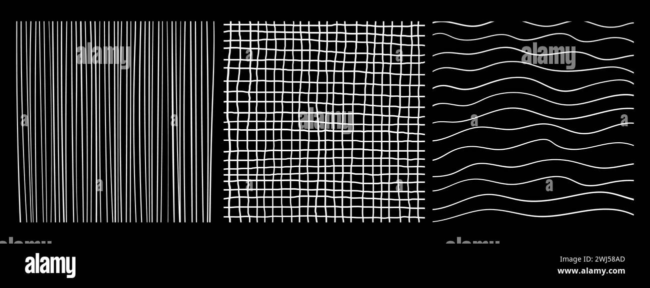 Squares patterns with hand drawn linear hatching and crosshatching ... Squares patterns with hand drawn linear hatching and crosshatching ...