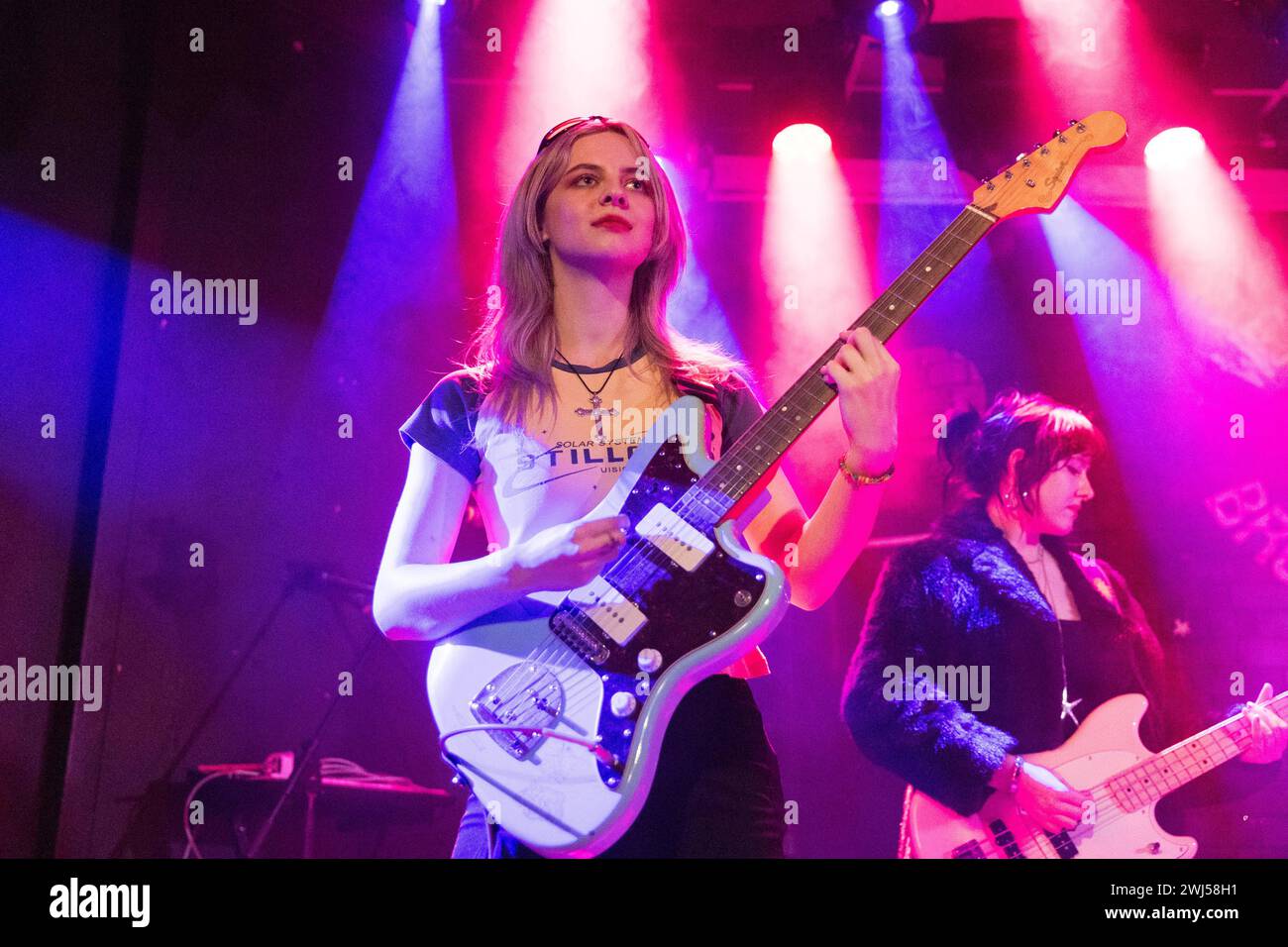 Guitarist Tasmin Stephens and bass guitarist Jimmi Brown of Manchester ...