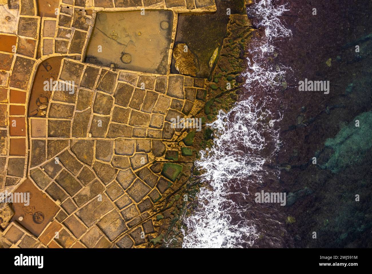 Aerial salt pans hi-res stock photography and images - Alamy