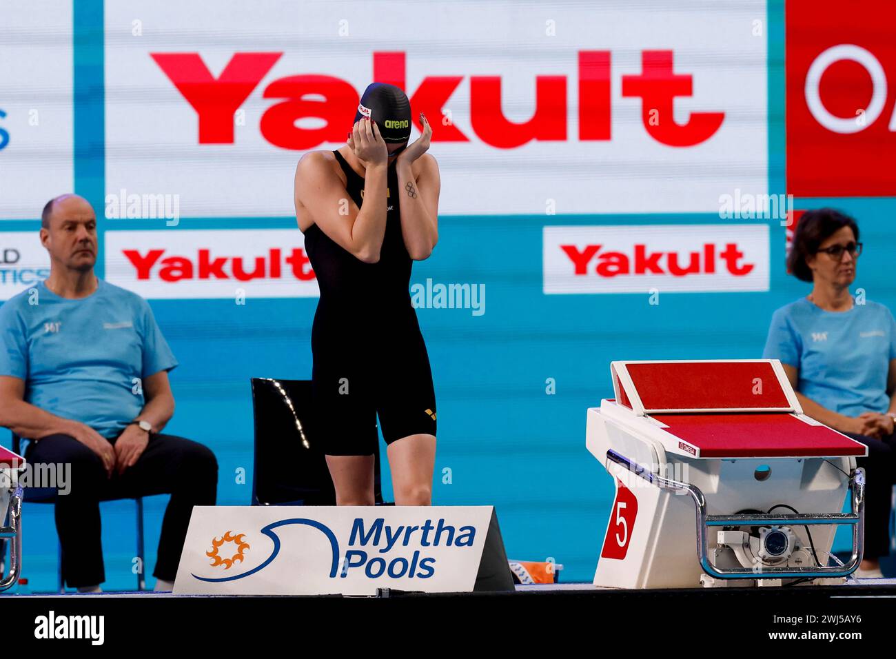DOHA, QATAR - FEBRUARY 13: Marrit Steenbergen of the Netherlands ...