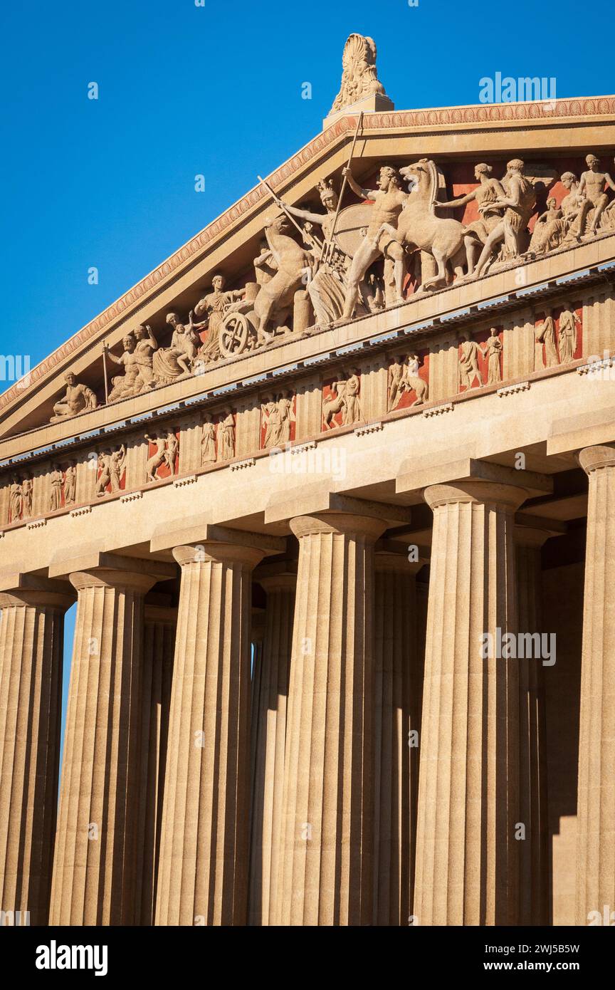 The Parthenon, in Centennial Park, Nashville, Tennessee, United States ...