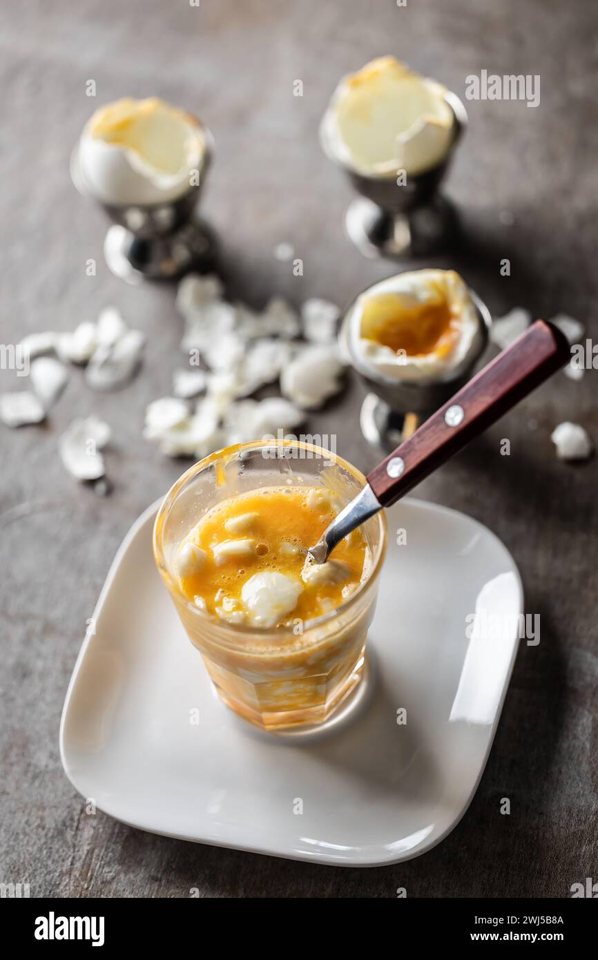 Open soft boiled egg hi-res stock photography and images - Alamy