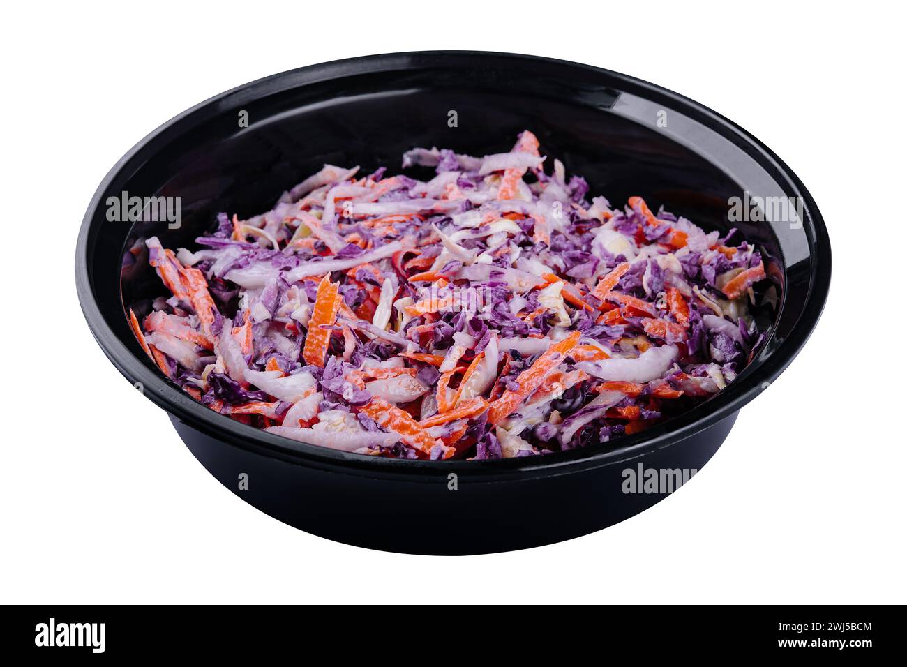 Red cabbage salad. coleslaw in a bowl Stock Photo - Alamy