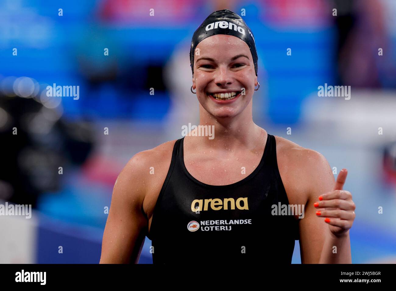 DOHA, QATAR - FEBRUARY 13: Janna van Kooten of the Netherlands ...