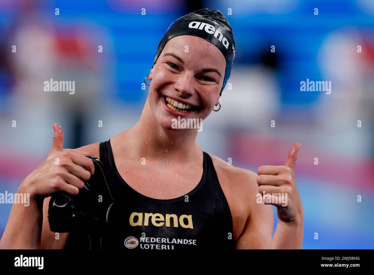 DOHA, QATAR - FEBRUARY 13: Janna van Kooten of the Netherlands ...