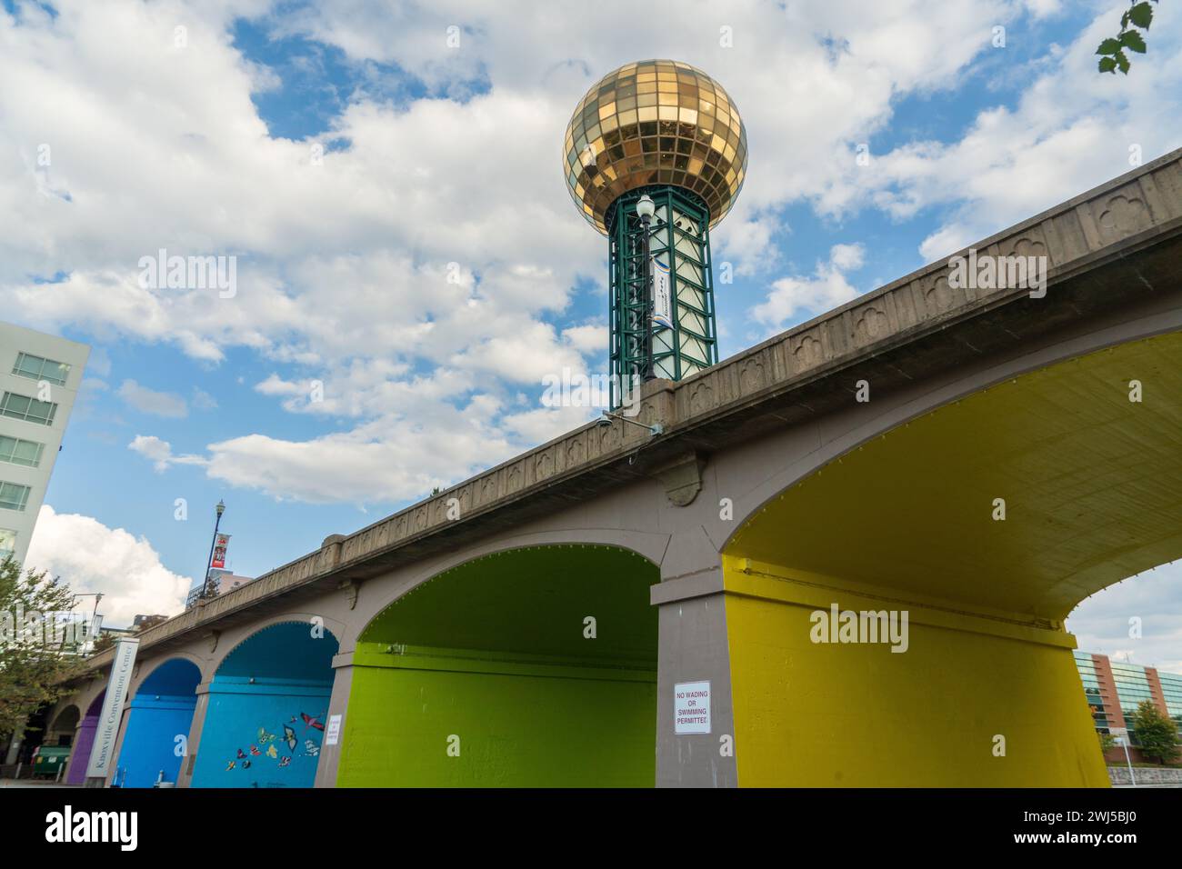 The Sunsphere in World's Fair Park in downtown Knoxville, Tennessee ...