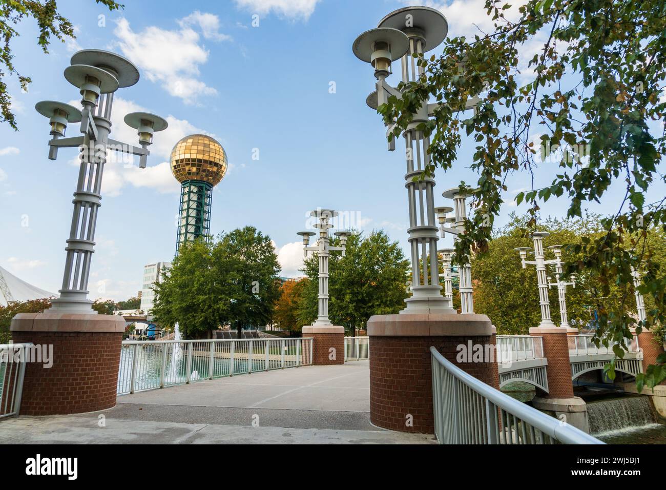 The Sunsphere in World's Fair Park in downtown Knoxville, Tennessee ...