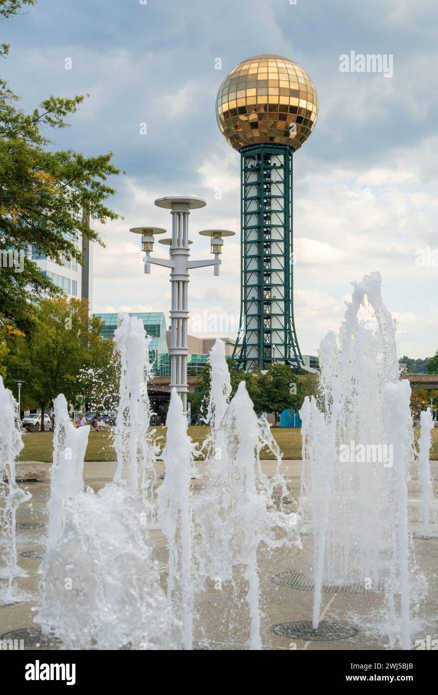 The Sunsphere in World's Fair Park in downtown Knoxville, Tennessee ...