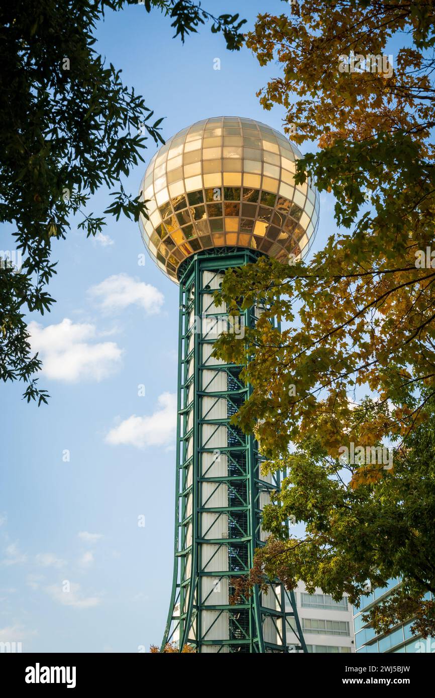 The Sunsphere in World's Fair Park in downtown Knoxville, Tennessee ...